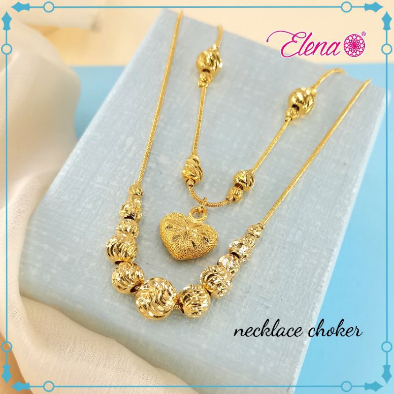 Elena Emas Korea Necklace - Rantai Leher Choker EC99)EC100)EC101)EC102)EC103)EC104)EC105)EC106 ...