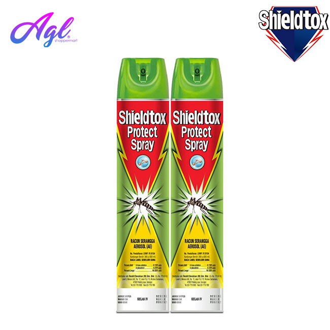 Shieldtox Protect Spray Citrus Aerosol 600ml Twin Pack | Shopee Malaysia