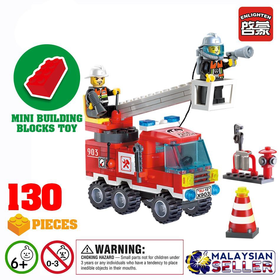 ENLIGHTEN [ FIRE RESCUE ]- City Series Building Block Toy ( 130 pcs ...