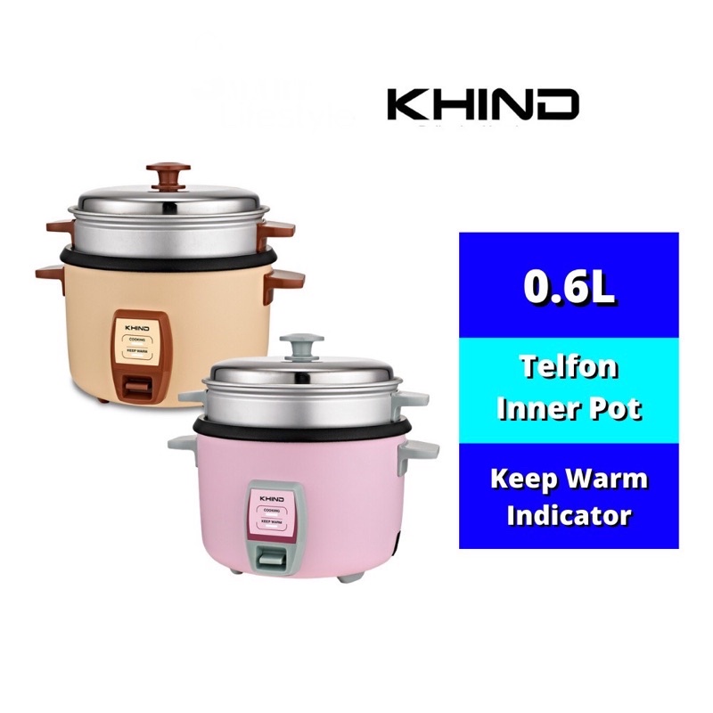 Khind 9 Series Electric Rice Cooker RC906T (RANDOM COLOUR) | Shopee ...