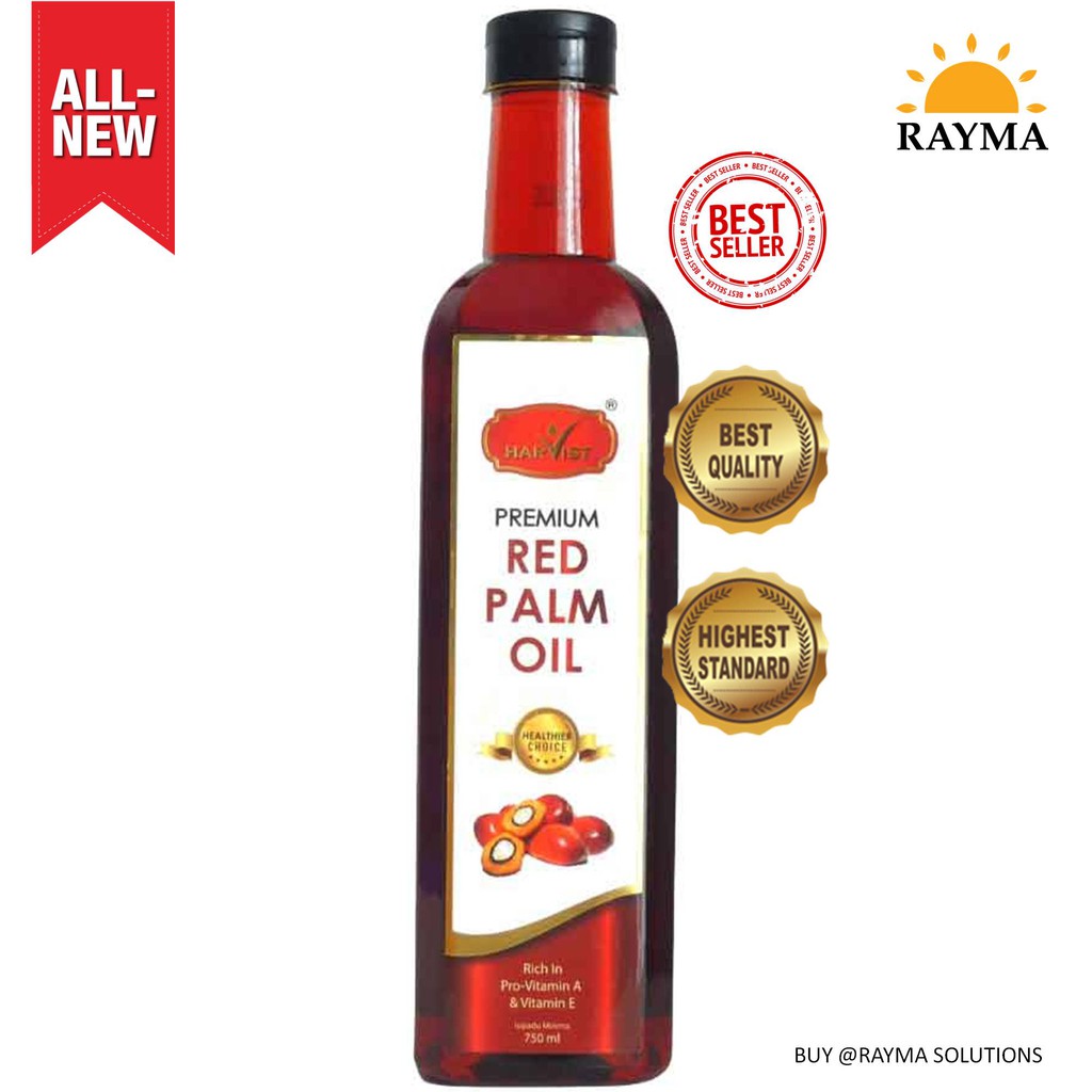 HARVIST Premium Red Palm Oil 750ML | Shopee Malaysia