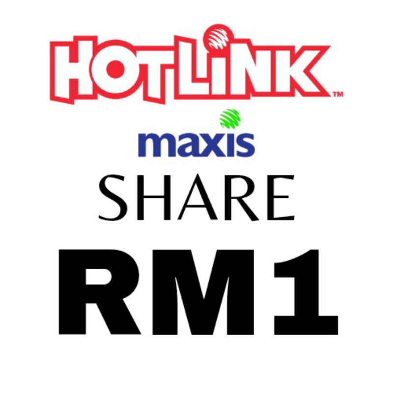MAXIS HOTLINK SHARE RM1 topup reload recharge | Shopee Malaysia