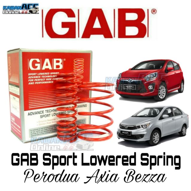 GAB SP Series Sport Lowered Spring Perodua Axia Bezza | Shopee Malaysia
