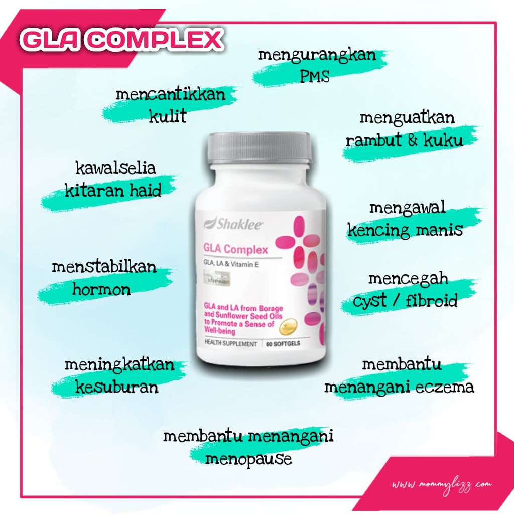 SHAKLEE GLA COMPLEX 100% ORIGINAL (60 SOFTGELS) JAMU MODEN | Shopee ...