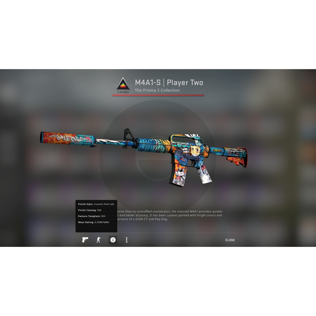 CSGO skin : M4A1-S - Player Two (Field Tested) | Shopee Malaysia