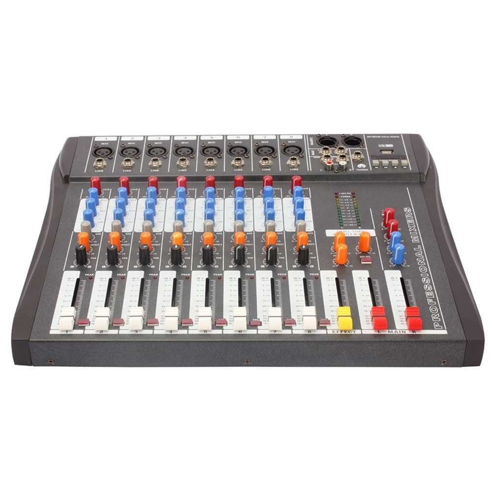 CT-80S USB Professional Stage Audio Mixer Built-in Digital Effect Music ...