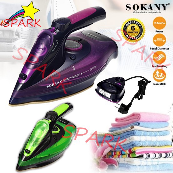 Steamer Sokany Electric Wireless Handheld Iron Portable Garment Steam ...