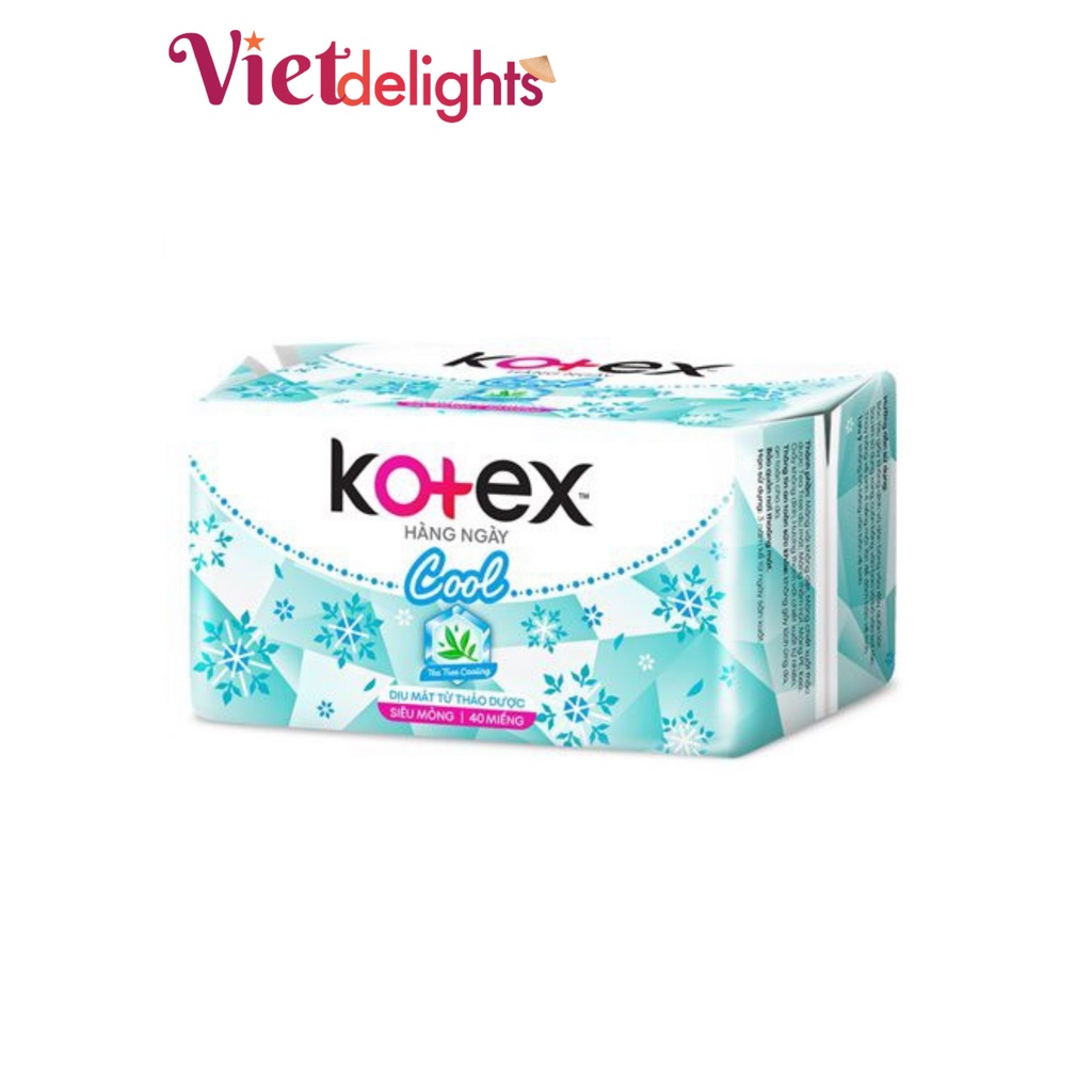 New Cool Herbal Kotex Pantyliner - SUPER THOUGHT | 40 pieces with tea ...