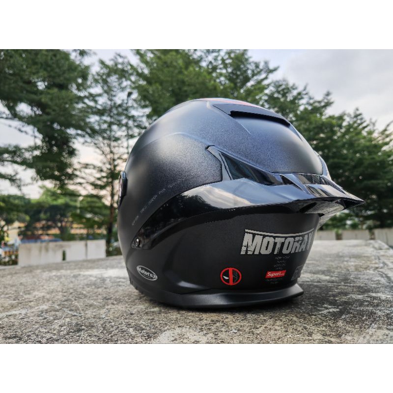 Motorax deadpool matt black | Shopee Malaysia