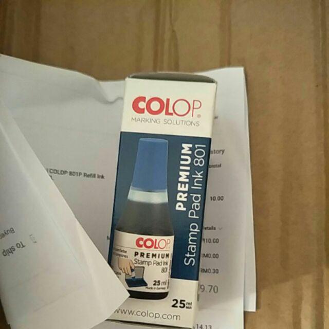 COLOP Refill Ink For Self-Inking Stamp | COLOP 801P Refill Ink | Black ...