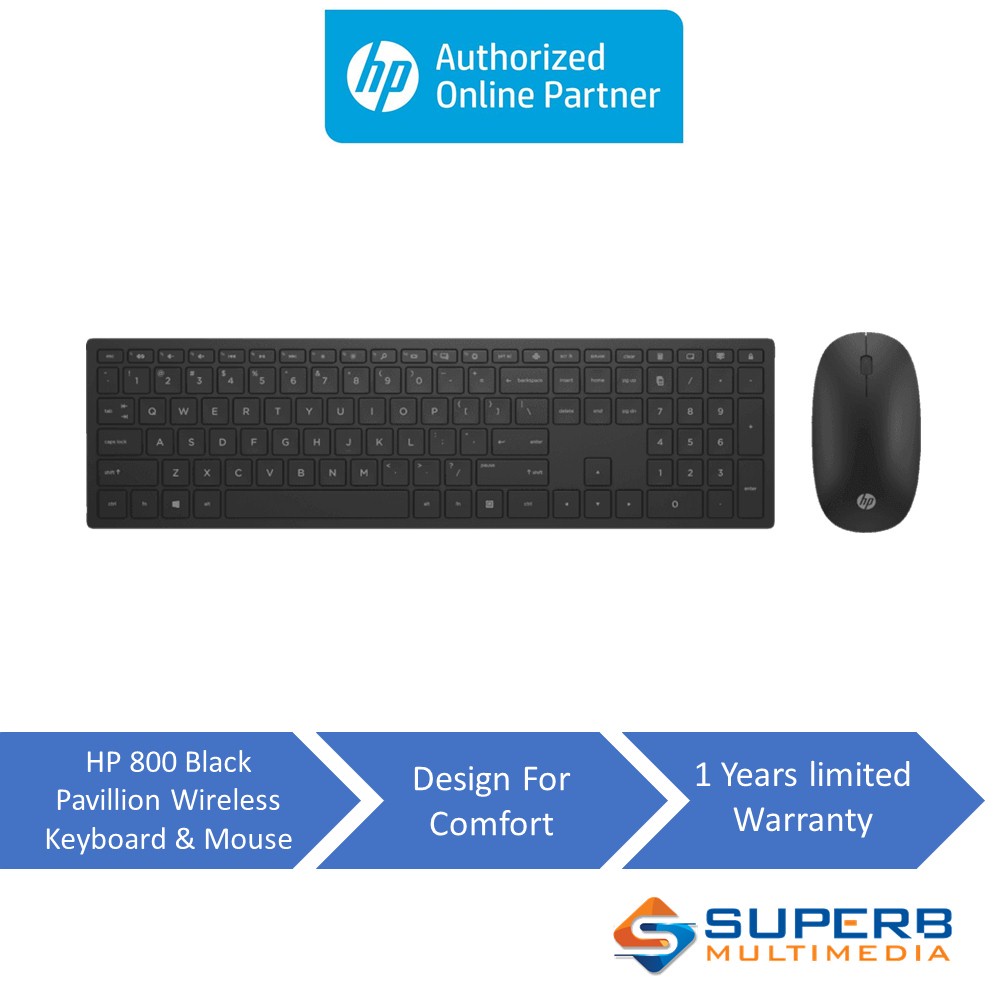 HP 800 Black Pavilion Keyboard and Mouse 4CE99AA | Shopee Malaysia