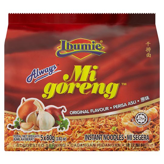 Ibumie Always Mi Goreng Original Flavour Instant Noodles 5 x 80g ...
