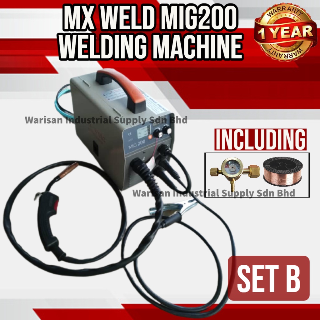 MX-WELD MIG-200(SUPER) MIG WELDING MACHINE 200AMP 1kg | **PLEASE MAKE ...