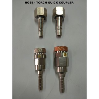 Gas Acetylene Oxygen Oxy Quick Connect Coupler Set Hose - Hose / Torch ...