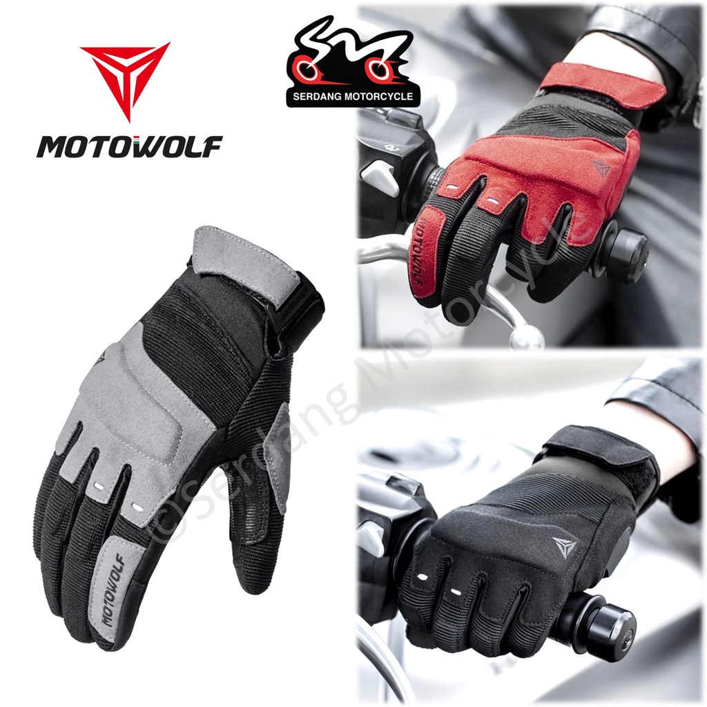 MOTOWOLF Riding Gloves MDL0325 Sarung Tangan Motor Rider Cycling Glove ...