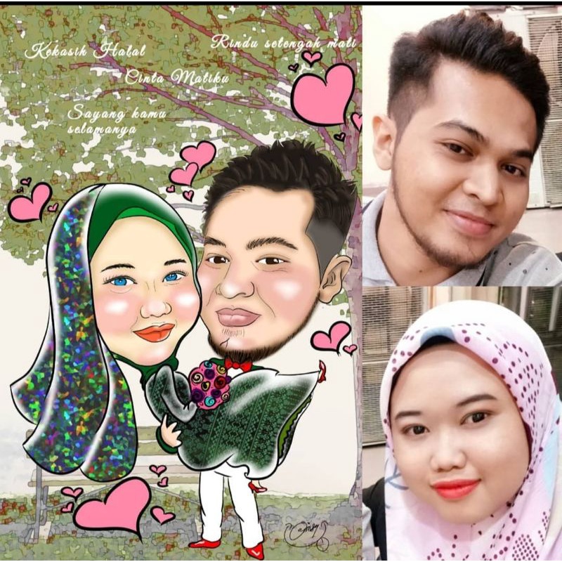 LUKISAN KARTUN FULL BODY (softcopy) | Shopee Malaysia