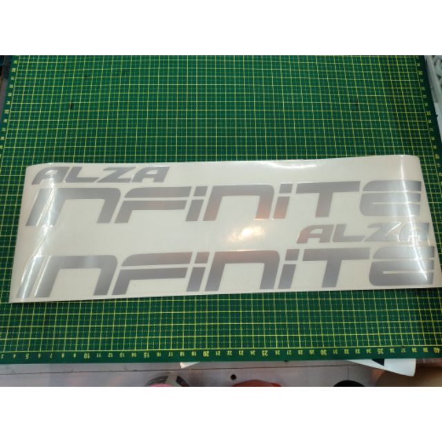 STICKER ALZA INFINITE. DOOR SIDE | Shopee Malaysia
