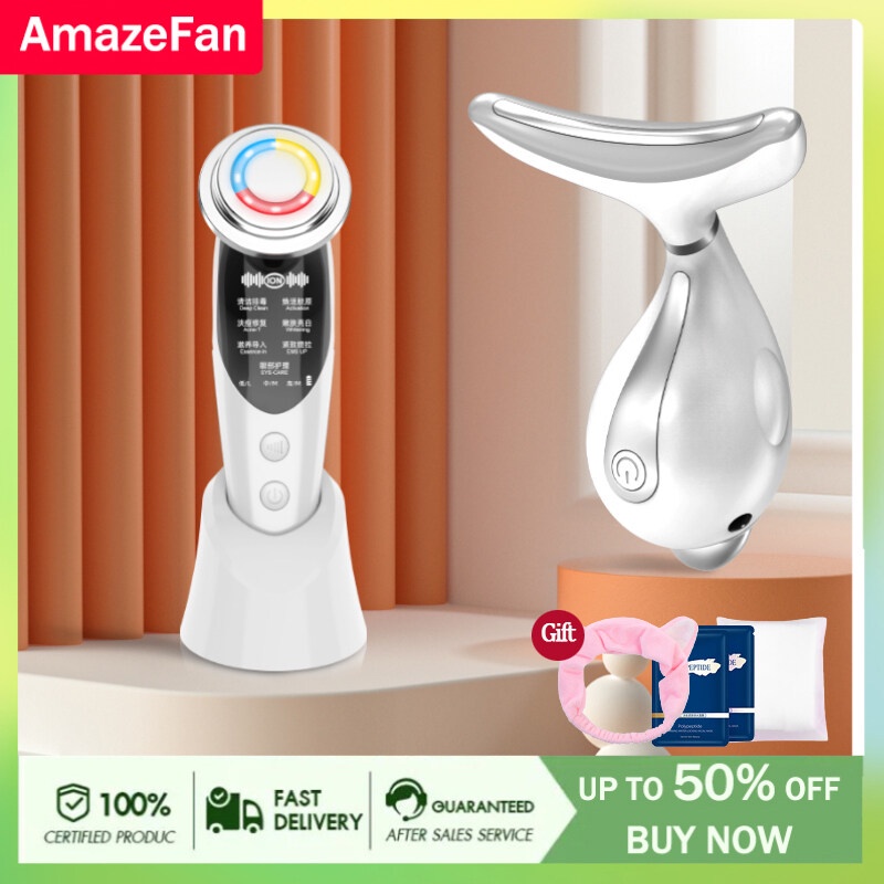 AmazeFan V Face Lifting Massager Face Device Facial Tool With Lcd Rf ...