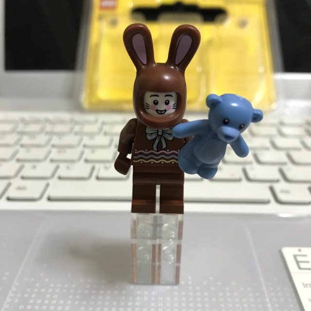 [Suke Brick] Lego brown rabbit minifigure & blue teddy bear- 2020 ...