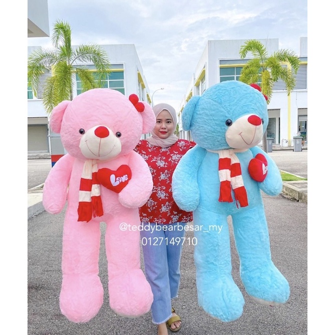 Teddy bear besar Readystock Teddy bear love 150cm | Shopee Malaysia