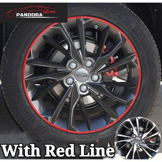 Proton X50 Black Carbon Fiber Vinyl Wrapping Wheel Rim Decal Sticker ...