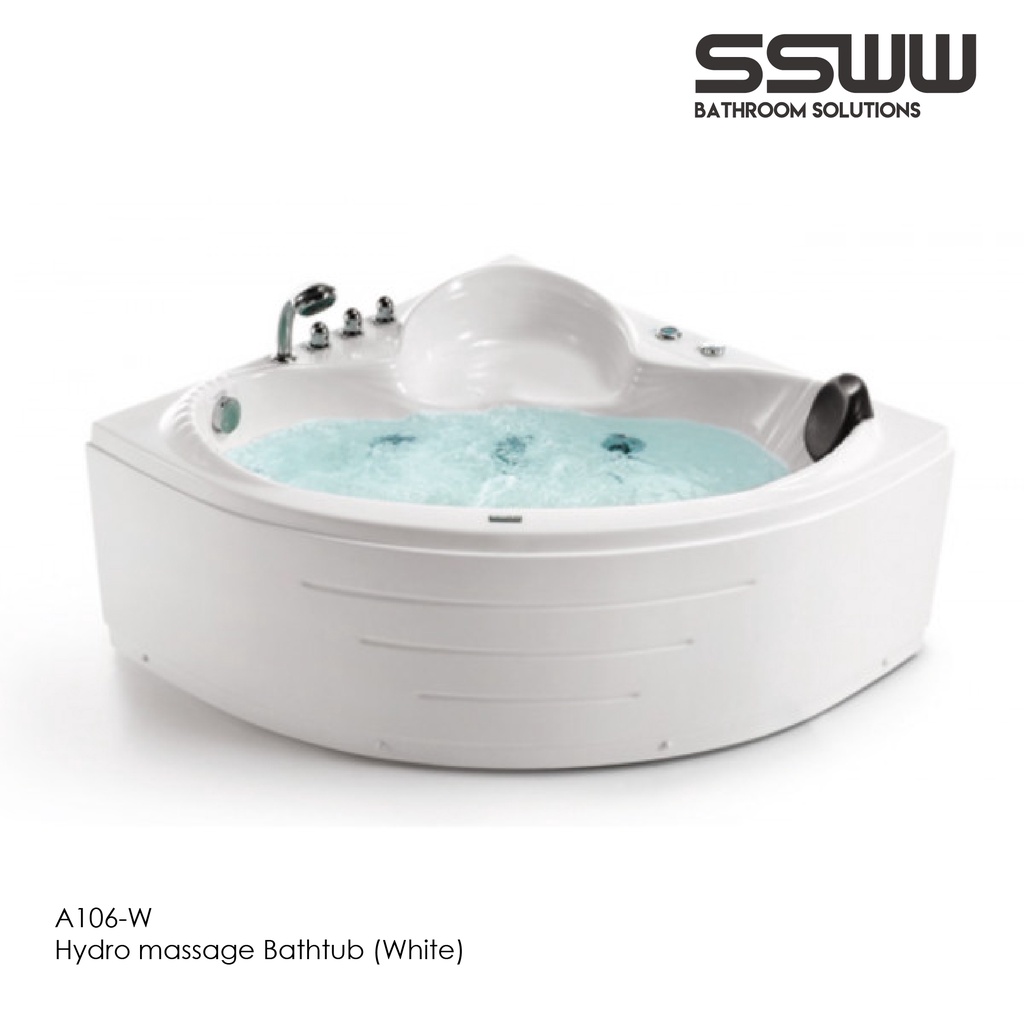 SSWW A106-W HYDRO MASSAGE BATHTUB/JACUZZI (120 LITRES) | Shopee Malaysia