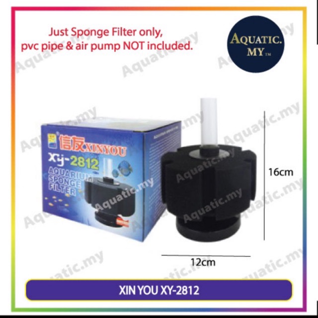 Xin You XY-2812 Sponge Filter - (11cm D x 17cm H) | Shopee Malaysia