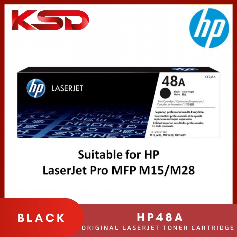 HP 48A Black Original LaserJet Toner Cartridge (CF248A ) | Shopee Malaysia