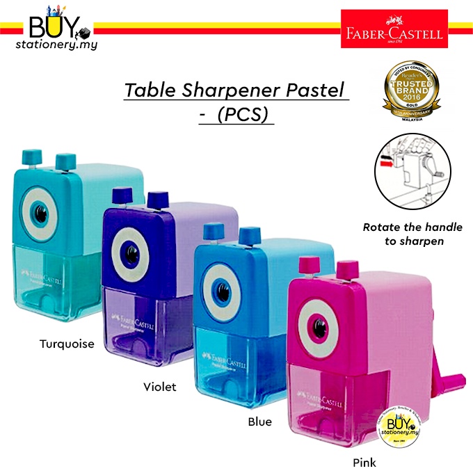Faber Castell Table Sharpener Pastel Colour - (PCS) Pengasah Pensil ...