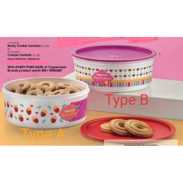 Tupperware Cookie Canister 1.75L . | Shopee Malaysia