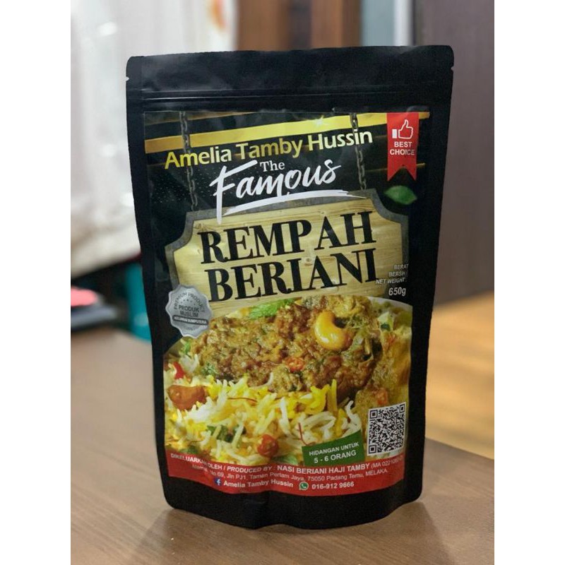 The Famous Rempah Beriani by Amelia Hj Tamby Hussin. | Shopee Malaysia