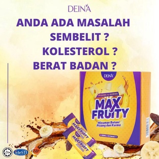 DEINA MAX FRUITY minuman botani kurma dan pisang (Original Hq ...