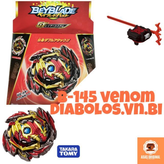 beyblade ORIGINAL TAKARA TOMY B-145 VENOM DIABOLOS. Vn.Bl | Shopee Malaysia