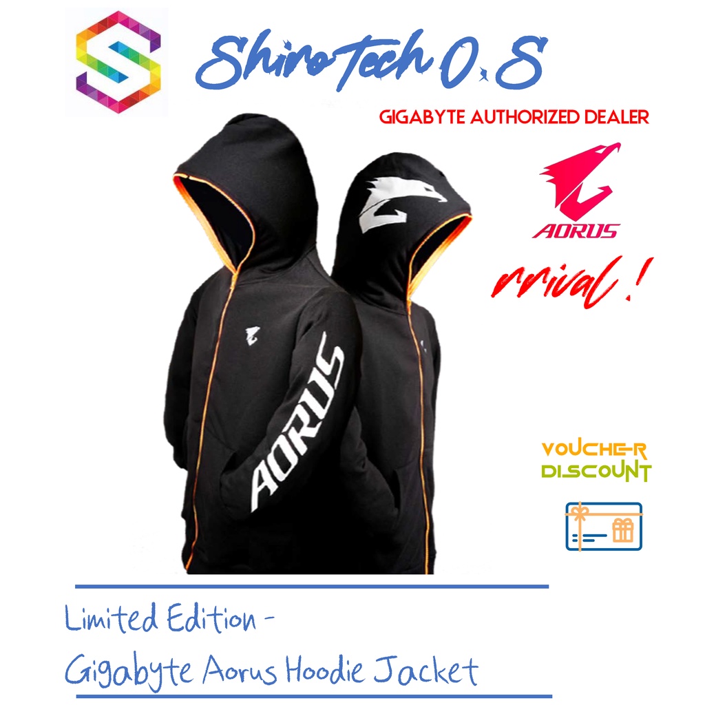 Gigabyte Aorus Hoodie Jacket [100 % Original,Limited Edition] | Shopee ...