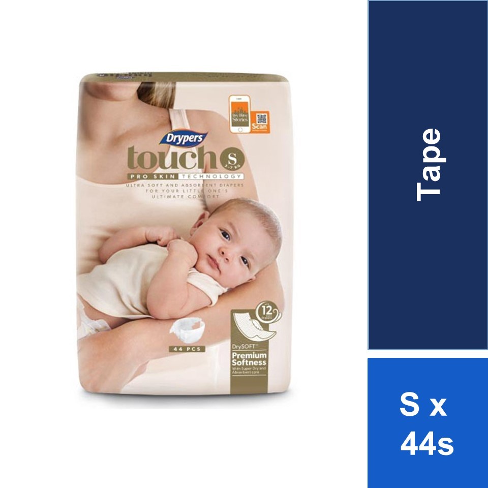 Drypers Touch Jumbo Pack S44 | Shopee Malaysia