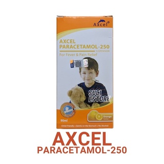 Axcel Paracetamol 250mg Orange Flavor With Syringe (90ml) | Shopee Malaysia