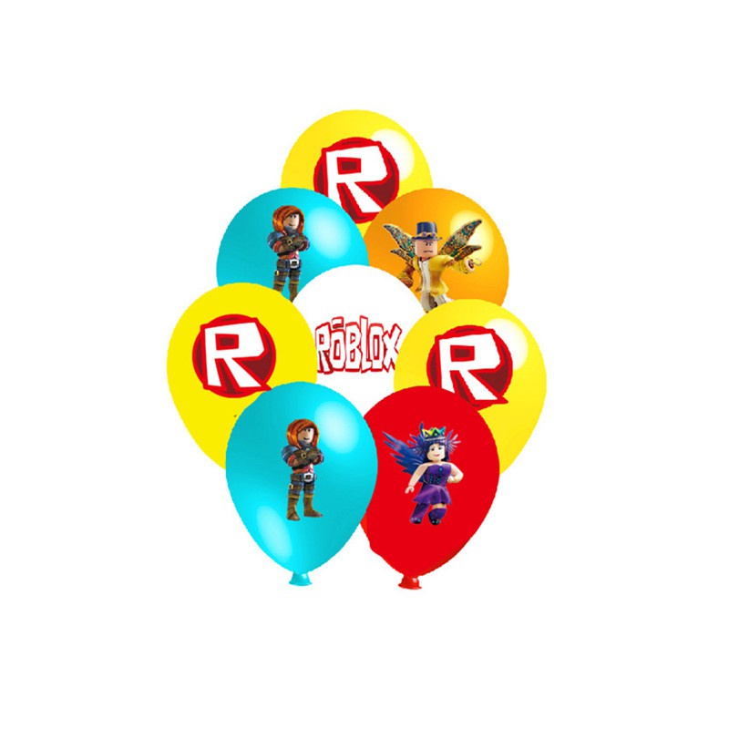 12pcs Roblox Balloon 12inch Latex Balloon Kids Party Decoration ...
