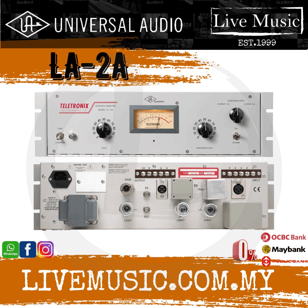 Universal Audio Teletronix LA-2A Classic Leveling Amplifier ( LA 2A ...