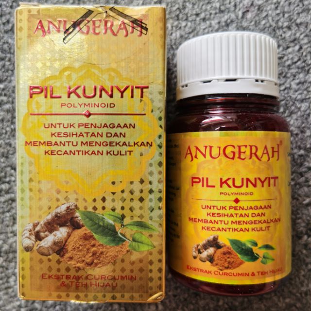 Anugerah Kunyit Polyminoid Ekstrak Curcumin & Teh Hijau (30biji ...