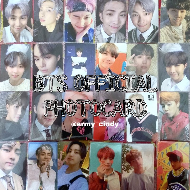 [READY STOCK]BTS OFFICIAL PHOTOCARDS RM JIN SUGA J-HOPE JIMIN V ...