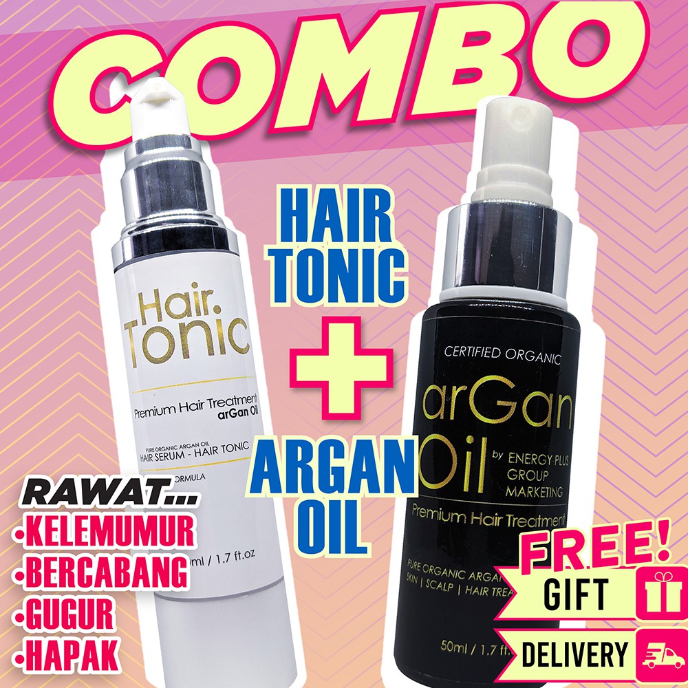 Pelebat Rambut, Hair Tonic, Rambut Gugur, Uban, Argan Oil Original Hq ...