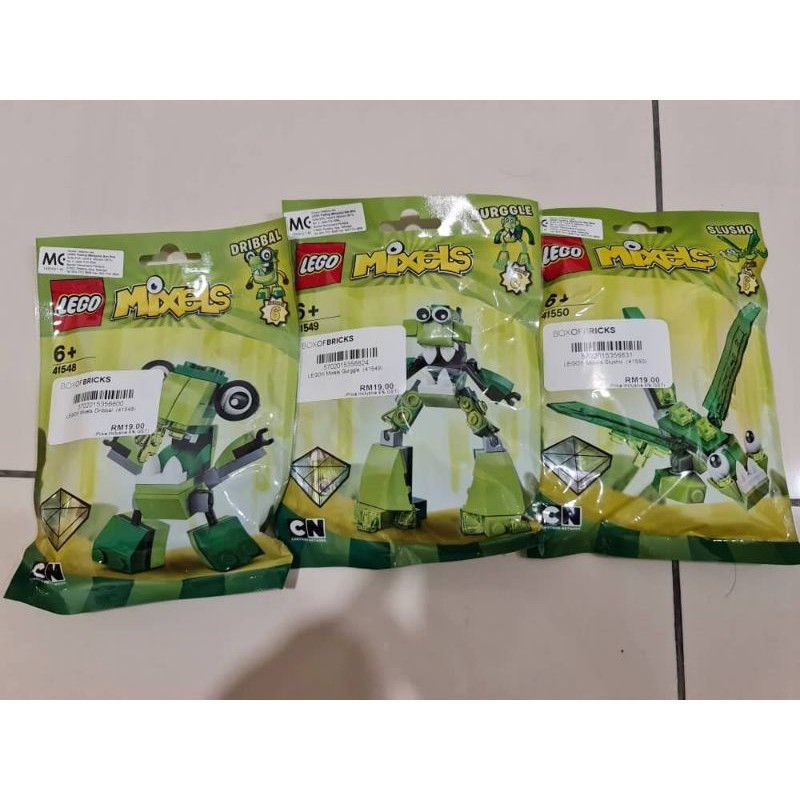 LEGO 41548+41549+41550 MIXELS - Dribbal+Gurggle+Slusho (NEW) | Shopee ...