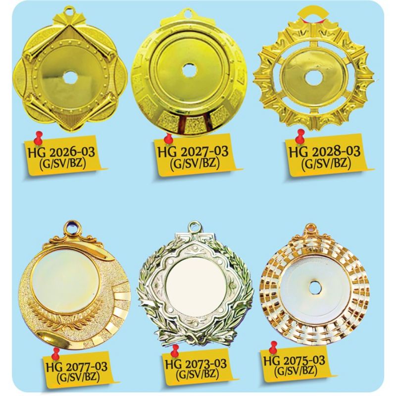 Medal Plastic/Hanging Medal/STICKER LOGO FREE | Shopee Malaysia