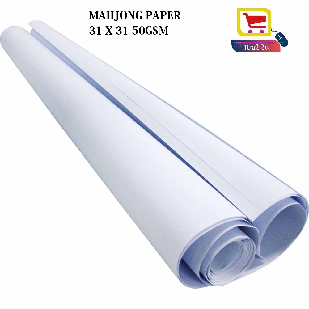 Mahjong Paper 31" x 31" 50gsm Kertas Mahjung / Flip Chart 30's WHITE ...