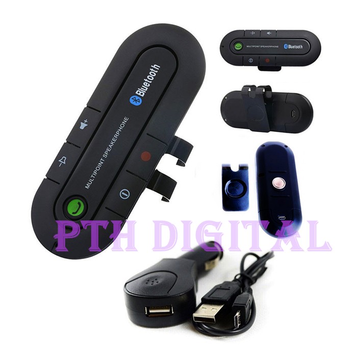Smart Wireless Handsfree Car Bluetooth Kit Multi Connect Speaker Phone ...