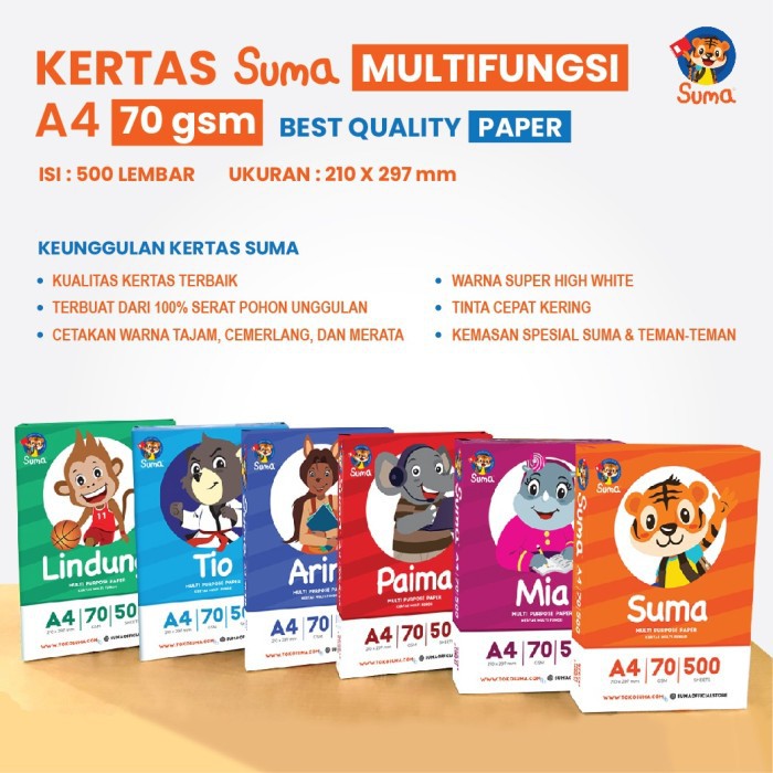 Suma Paper a4 70gsm / hvs a4 Paper 70gsm suma | Shopee Malaysia