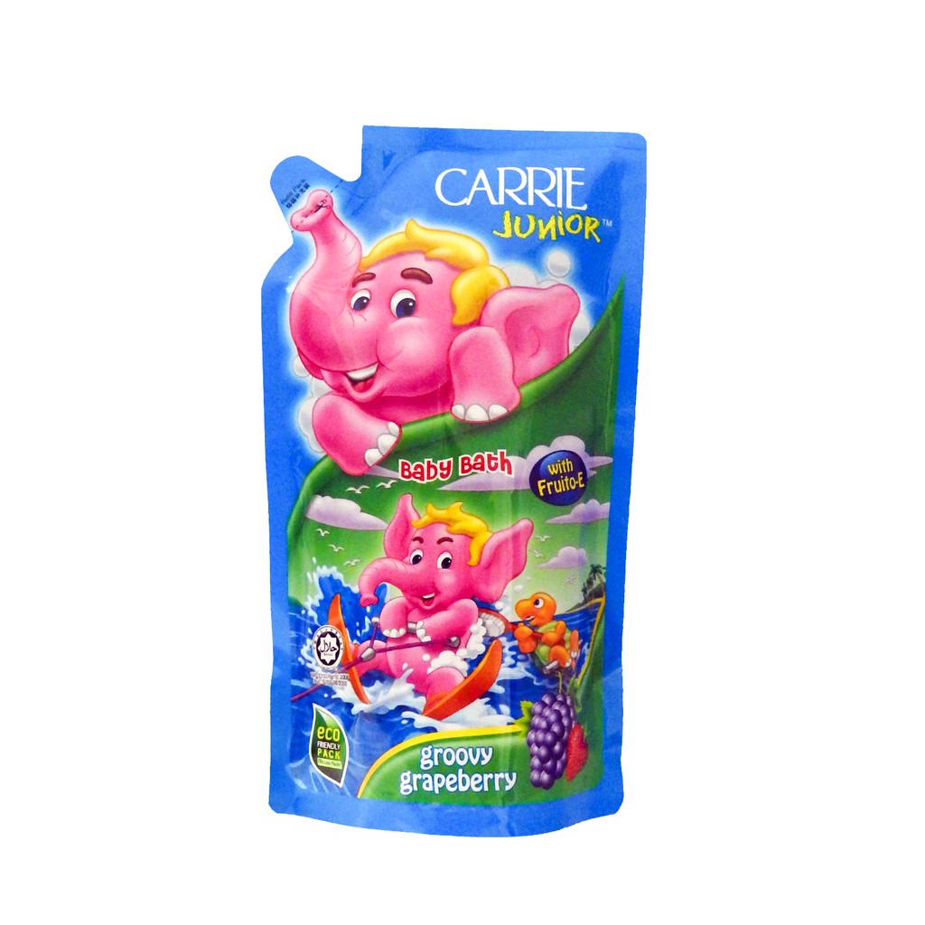 Carrie Junior Baby Bath Groovy Grapeberry Refill 500g | Shopee Malaysia