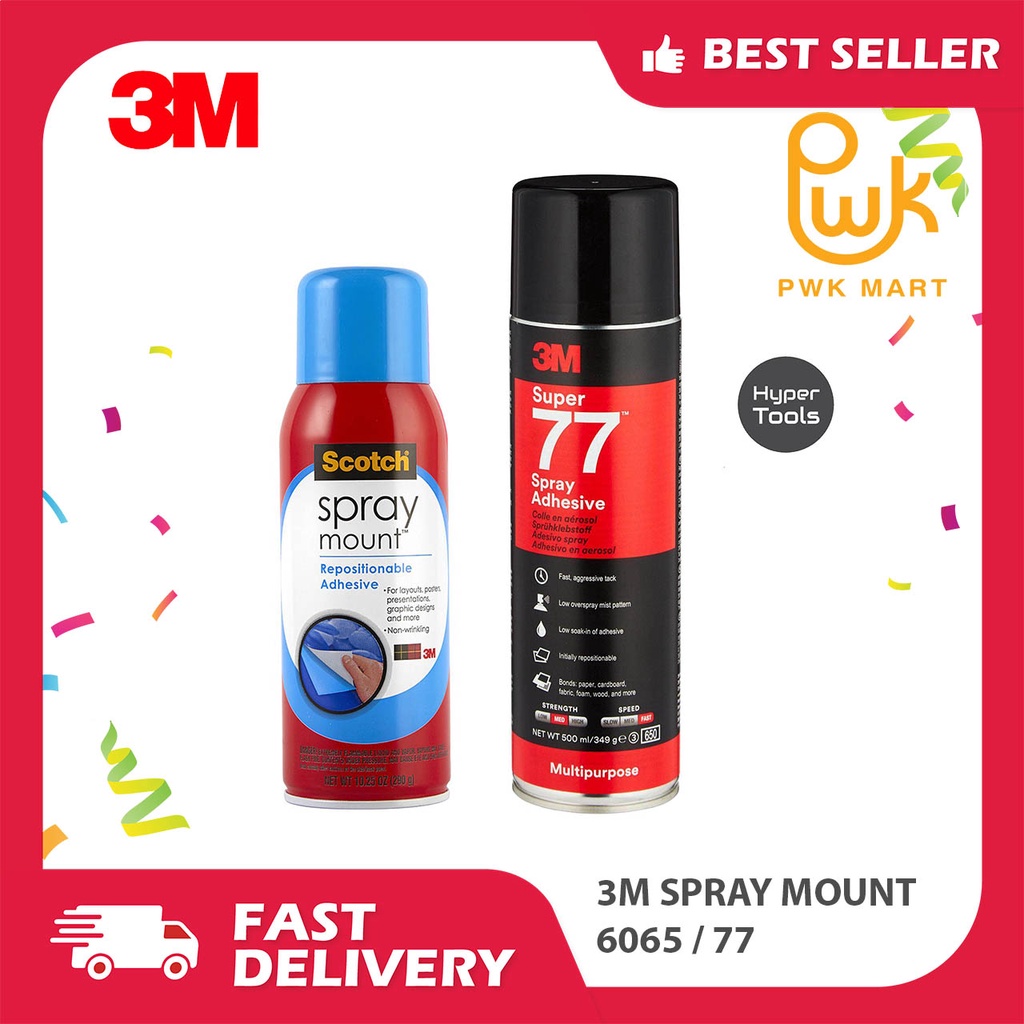3M Scotch Spray Mount Repositionable Adhesive 6065 / 77 | Shopee Malaysia