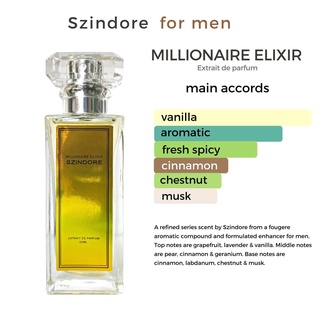 Szindore MILLIONAIRE ELIXIR perfume for unisex | Shopee Malaysia