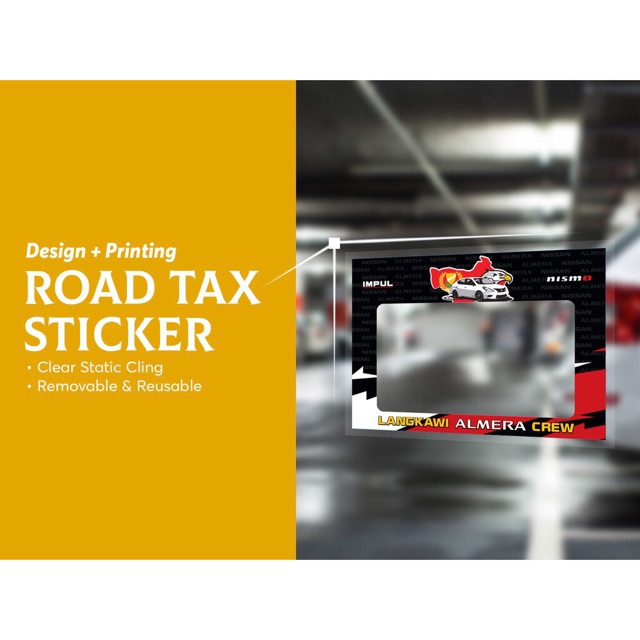 Custom Roadtax Sticker | Shopee Malaysia